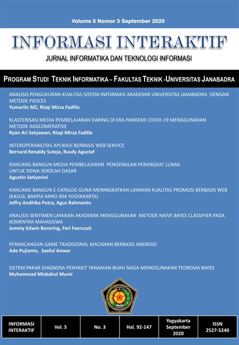 Pdf Analisis Sentimen Layanan Akademik Menggunakan Metode NaÏve Bayes