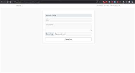 Github Mustafatoprakklaravel Instagram Clone