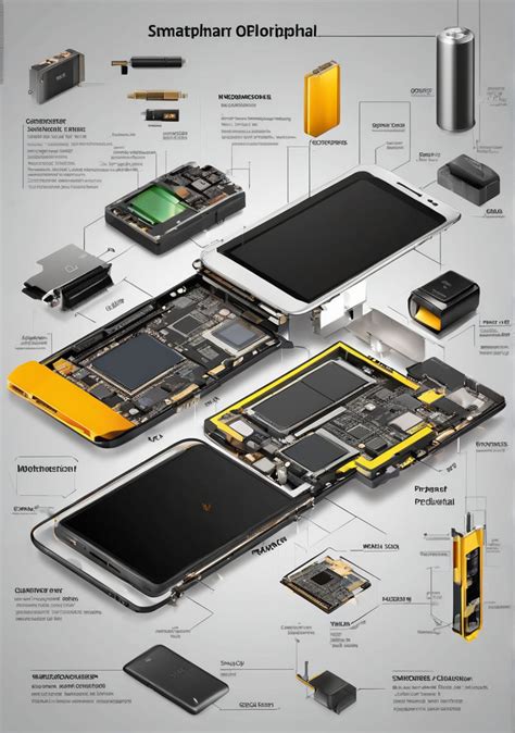 Smartphone Exploded View Diagram Highlighting Principal Part By Erika Acosta Playground