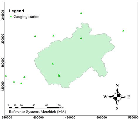 Spatial Coverage Of Gauging Stations Download Scientific Diagram