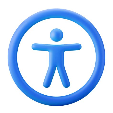 Accessibility Setting Simple Human Character Universal Symbol User
