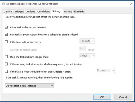 Desktop Customization Setting A Scheduled Task In Windows 10 Super User