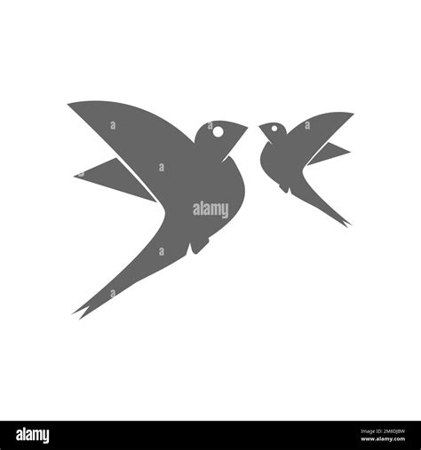 Swallow Icon Common Graphic Resources Vector Illustration Stock