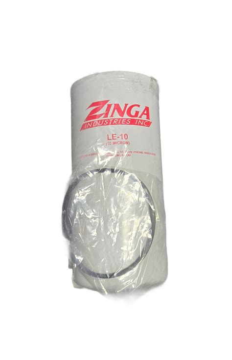 Zinga Industries Le 10 Hydraulic Filter Element Spin On Cellulose 10 Micron