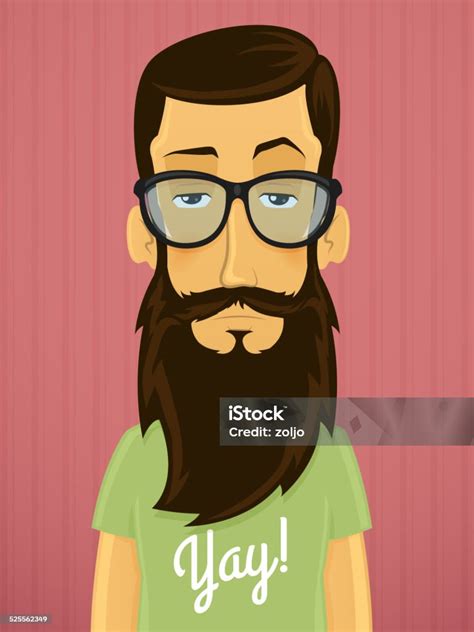 Nerd With Beard Stock Illustration Download Image Now Adult Adults