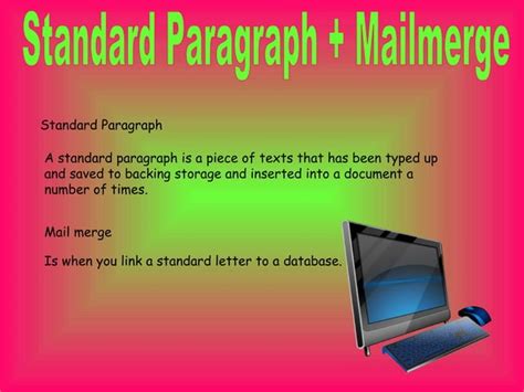 Word Processing Revision Task Ppt Computing Technology And Computing