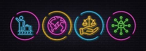 수하물 벨트 정의 스케일 및 전기 최소 라인 아이콘 웹 응용 프로그램의 경우 벡터 인쇄 공항에 대한 스톡 벡터 아트 및 기타 이미지 공항 관광 관광객 Istock