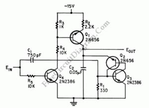 Pulse Width To Analog Voltage Demodulator Electronic Circuit Diagram