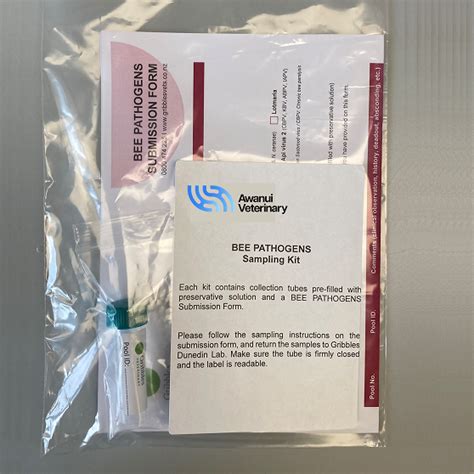 Bee Pathogen Sample Kit Awanui Veterinary
