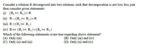 Databases Lossy Join Decomposition