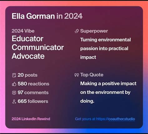 Linkedinrewind Ella Gorman
