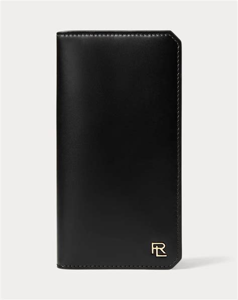 Rl Box Calfskin Vertical Wallet
