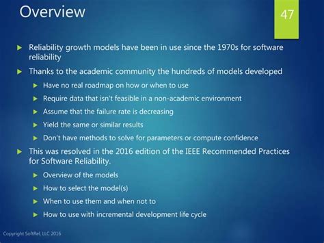 Overview Of Software Reliability Engineering Pptx Operating Systems Computer Software And