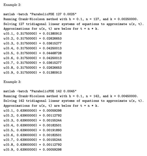 Solved I Would Like A Matlab Code That Prints As Shown In