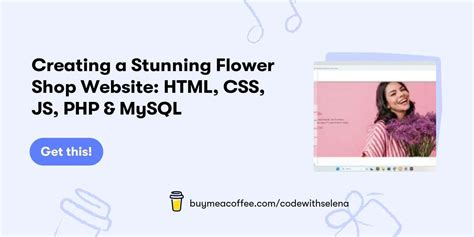Creating A Stunning Flower Shop Website Html Css Js Php And Mysql