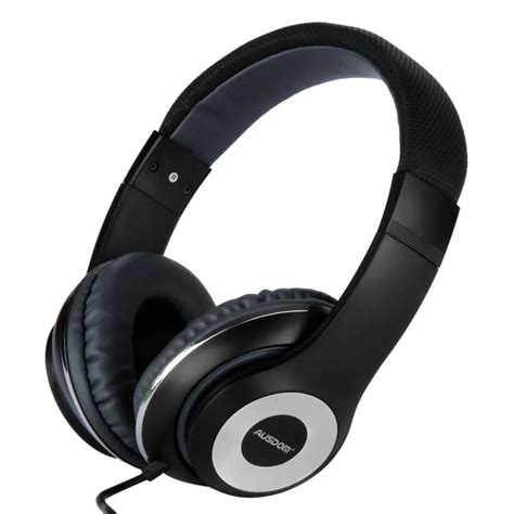 Original Ausdom Headphone Extra Bass Mic High Quality Dj Wired Over Ear Stereo Headphones For
