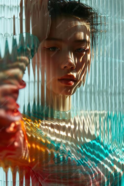 Blurry Image Of A Female Model With A Seductive Pose Generative Ai