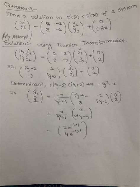 Distribution Theory System Of Distributional Differential Equations