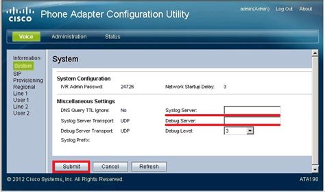 Cisco Ata 190 Analog Telephone Adapter Ata190 のログ収集方法 Cisco Community