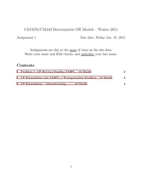 problems assignment 1 pdf 3pages