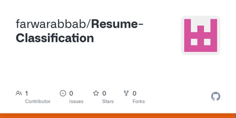 Github Farwarabbab Resume Classification