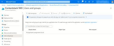 Set Up SSO With Microsoft Entra ID Native App Contentstack
