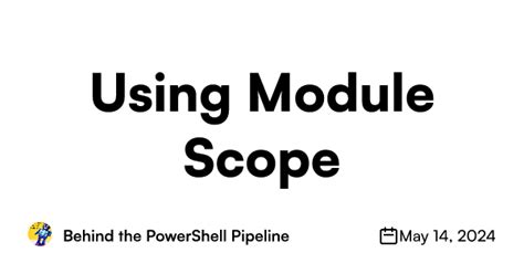 Using Module Scope • Buttondown