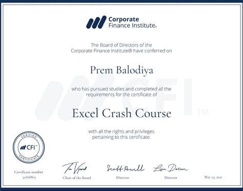 Prem Balodiya On Linkedin Excel Certifications