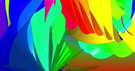 Looped Footage Abstract Colorful Neon Gradient Background With Dynamic Colorful 3d Lines 3d