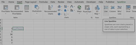 quick and easy way to plot a copied list of numbers as a line chart in