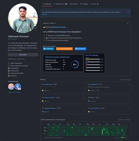 github webdevelopment react sakhawat hossain