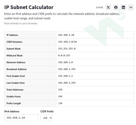 Ip Subnet Calculator W3schools