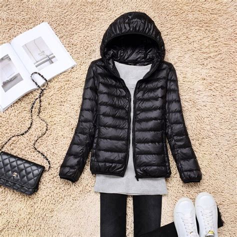 Women Puffer Jacket New Spring Autumn Female Ultra Lightweight Packable