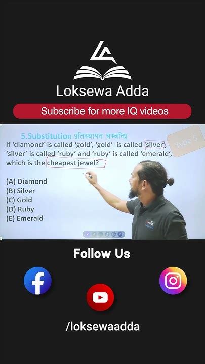 Substitution Coding Iq Tricks For Loksewa Iq Tricks By Tek Pant Loksewatricks Youtube