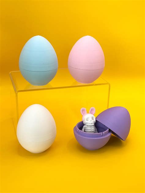 3d Printed Easter Eggs Set Of 4 Etsy