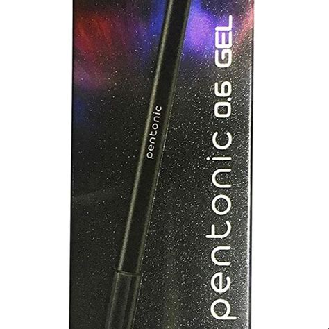 Pentonic Gel Pen 0 6 Mm Blue Or Black 12 Pcs Pack Np