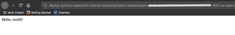 Three Ways To Deploy A Python App Into An Openshift Cluster Ibm Developer