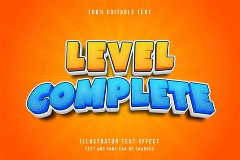 Level Complete Text Effect