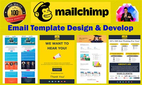 Design Responsive Mailchimp Html Email Template Within 5 Hours By