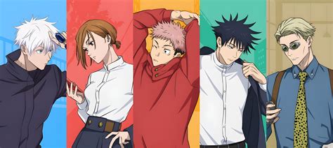 Jujutsu Kaisen — 2k Quad Hd Team Wallpaper 4800x2148 Wallpaper Abyss