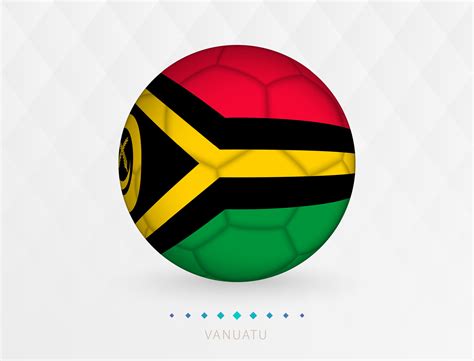 Football Ball With Vanuatu Flag Pattern Soccer Ball With Flag Of