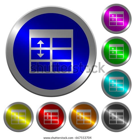spreadsheet adjust table row height icons vector de stock libre de