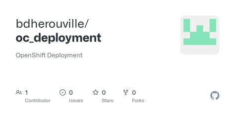 Github Bdherouvilleocdeployment Openshift Deployment Github Bdherouvilleocdeployment Openshift Deployment