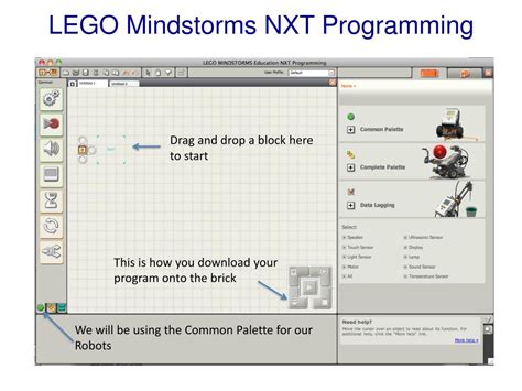 PPT LEGO Mindstorms NXT Programming PowerPoint Presentation Free Download ID