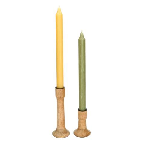 Mango Wood Candlestick Small Candlesticks Dille And Kamille