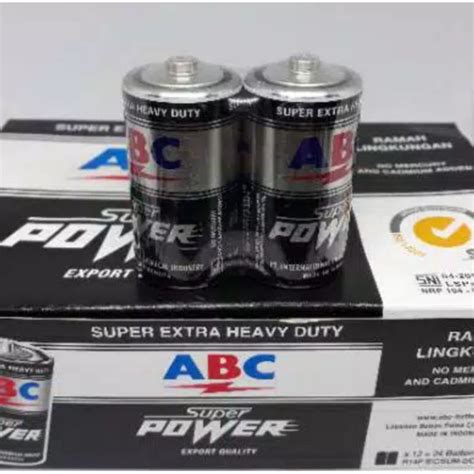 Jual Baterai Abc Size C R Batre Abc Super Power Type C Pack