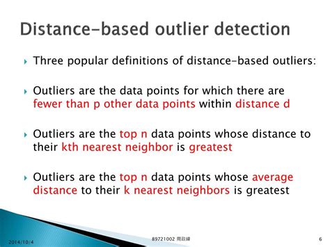 Ppt Fast Mining Of Distance Based Outliers In High Dimensional Datasets Powerpoint