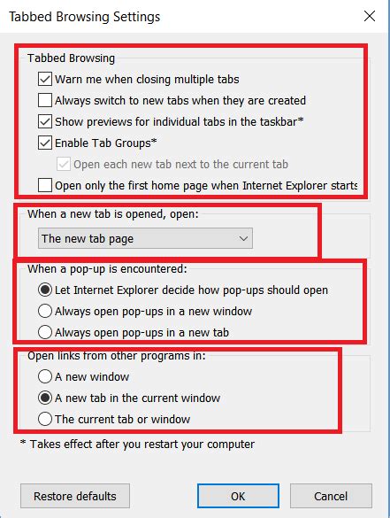 How To Enable Tabbed Browsing In Internet Explorer 11 On Windows