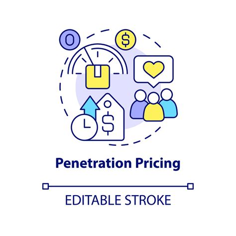 Penetration Pricing Concept Icon Marketing Strategy Abstract Idea Thin
