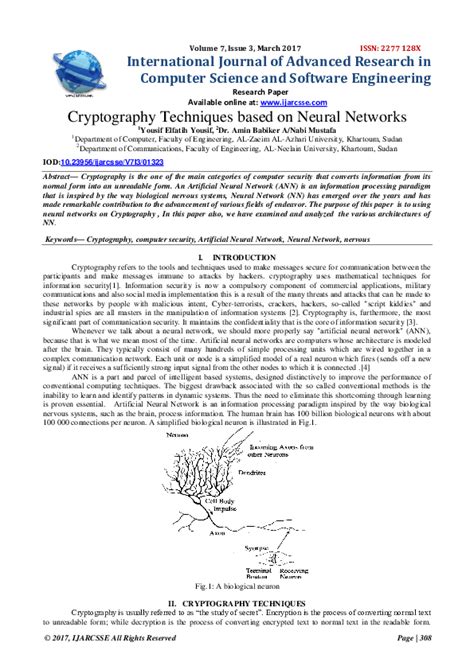 pdf cryptography techniques based on neural networks
